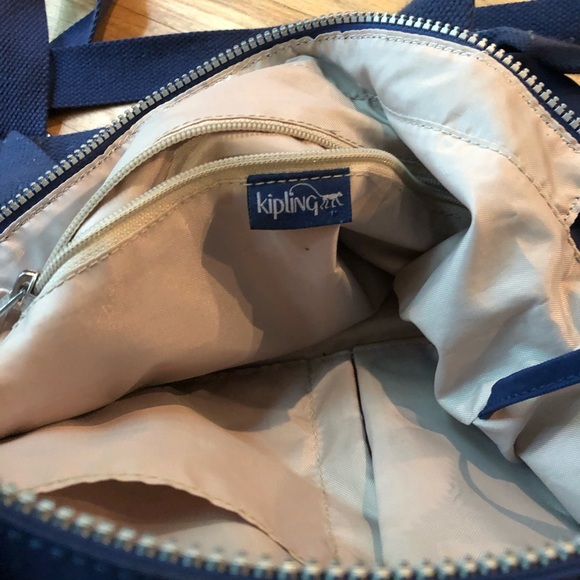Kipling | Bags | Kipling Tote Bag In Navy Blue W Cross Body Strap ...
